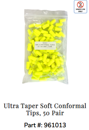 Ultra Taper Soft Conformal Tips, 50 Pair – Avotec